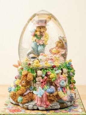 PCCW | Accents | Pccw Vintage Easter Bunny Musical Water Globe Spring ...